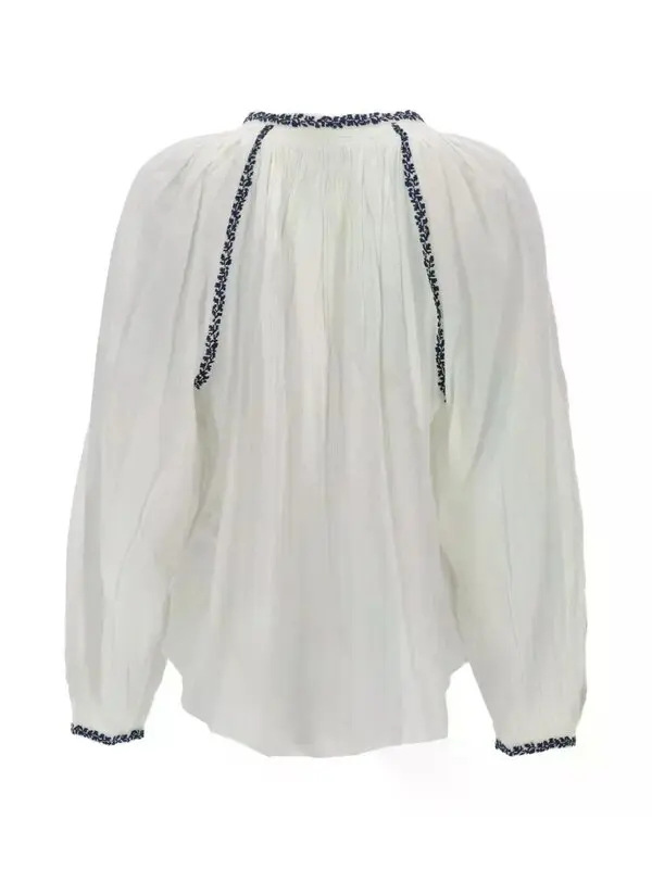 MARANT ETOILE Lena Embroidered Blouse - White