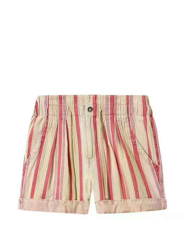 MARANT ETOILE Nirma Striped Shorts - Neutrals