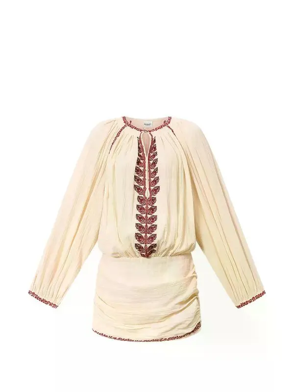 MARANT ETOILE Ludy Pleated Mini Dress