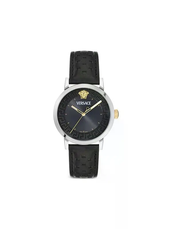 Versace 40mm Stainless Steel Watch - Black