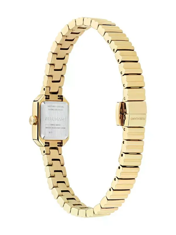 FERRAGAMO Crystal Tank Petite 20mm Watch