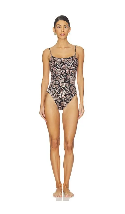 Ulla Johnson Annine Mallot One Piece Swimsuit - Jasper