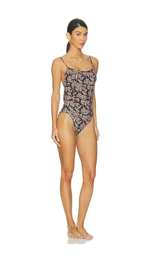 Ulla Johnson Annine Mallot One Piece Swimsuit - Jasper