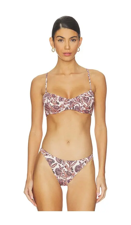 Ulla Johnson Jaya Bikini Top - Limestone