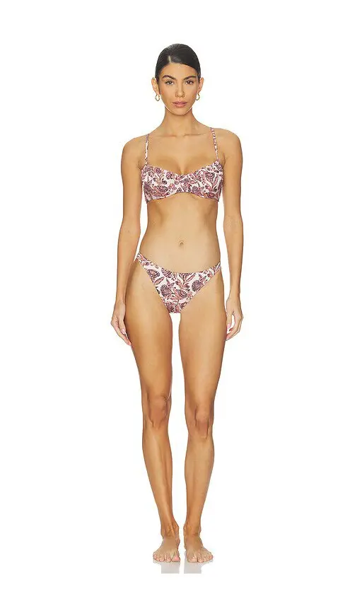 Ulla Johnson Jaya Bikini Top - Limestone