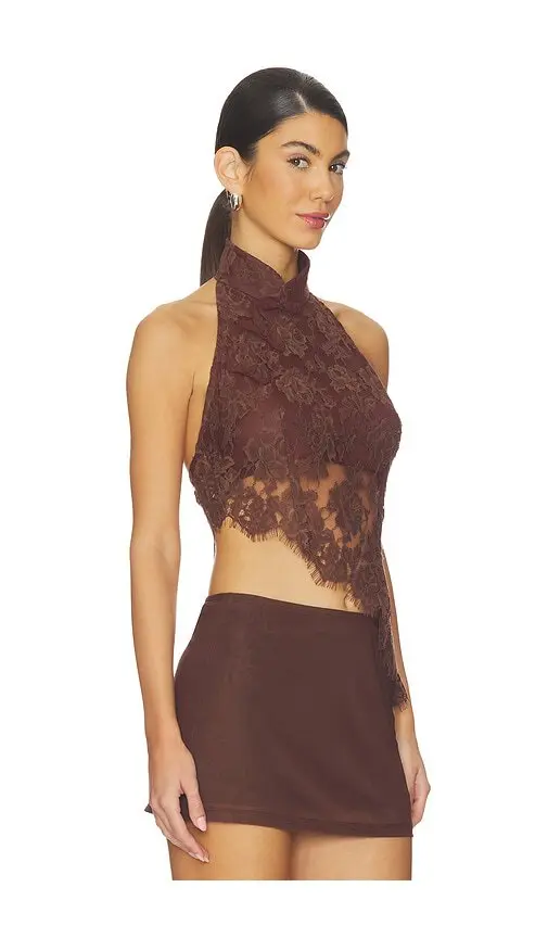 SAU LEE Sylvan Lace Top