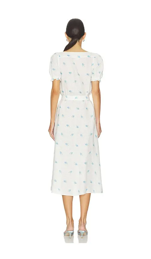 Sleeper Brigitte Linen Midi Dress - Linum