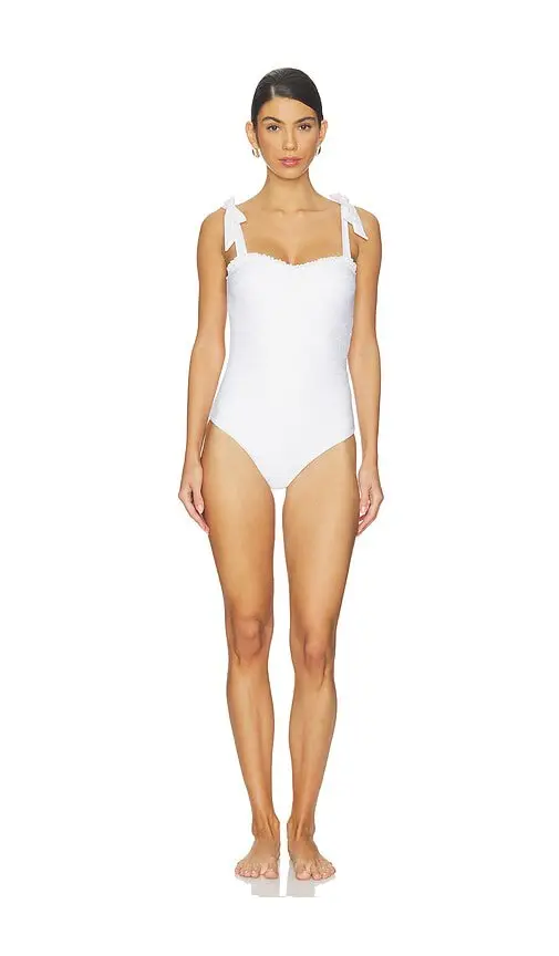 Beach Riot Priya One Piece - White