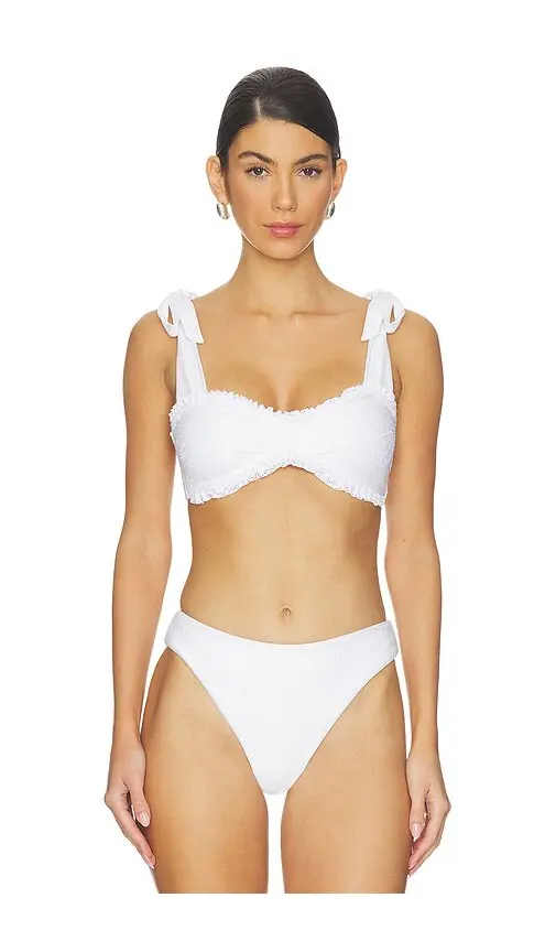 Beach Riot Taryn Bikini Top - White