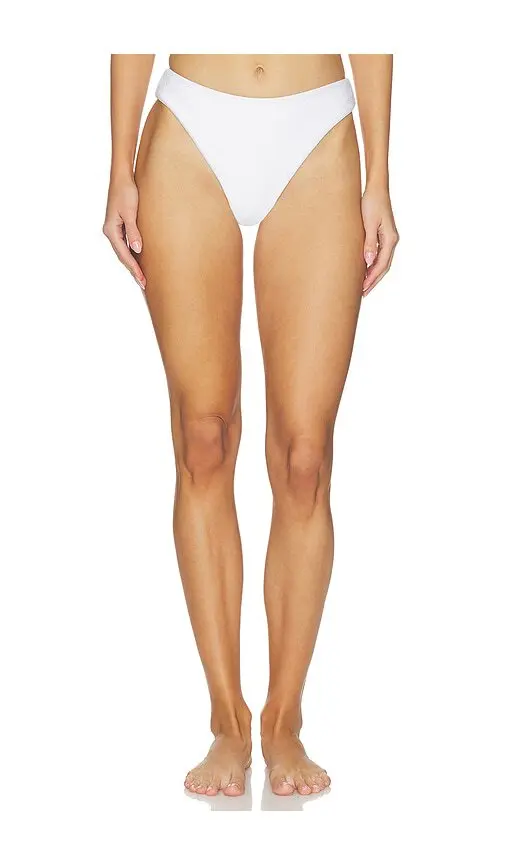 Beach Riot Amarie Bikini Bottom - White