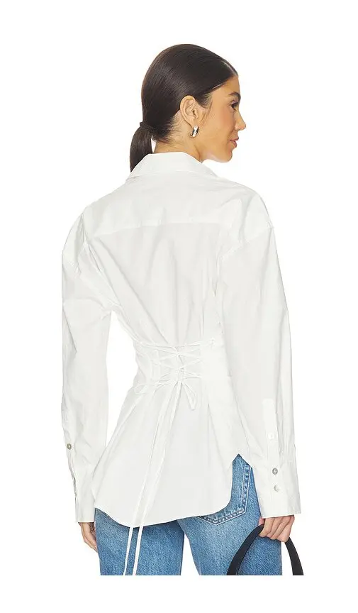 NIA Jules Shirt With Lace-up Back Detail