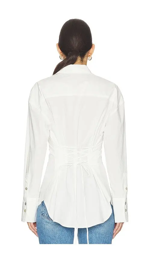 NIA Jules Shirt With Lace-up Back Detail