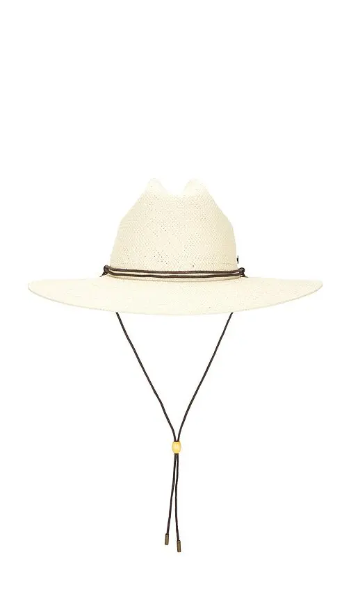 HEMLOCK HAT CO Las Olas Packable Lifeguard Hat - White Sand