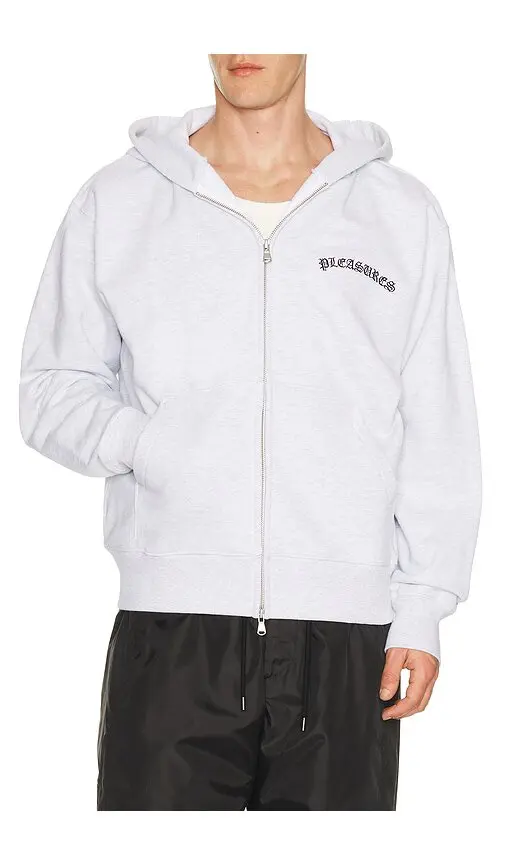 PLEASURES Neural Zip Hoodie - Heather