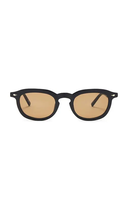 Le Specs Heart Throb Sunglasses - Black & Light Brown Mono