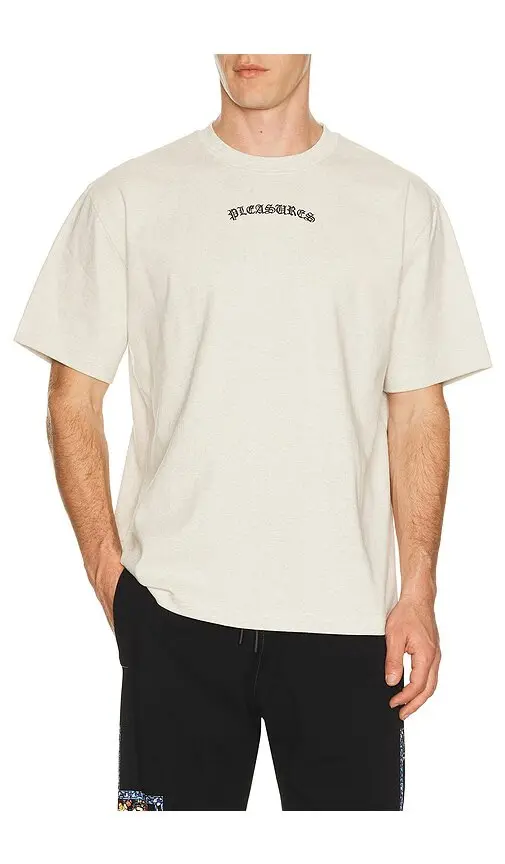 PLEASURES Neural Applique Shirt In Cream