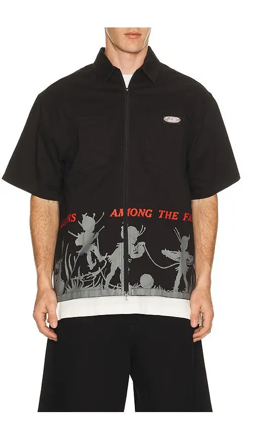 PLEASURES Fairies Zip Shirt