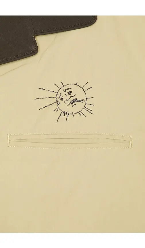 STAN RAY Short Sleeve Bowling Shirt In Taupe