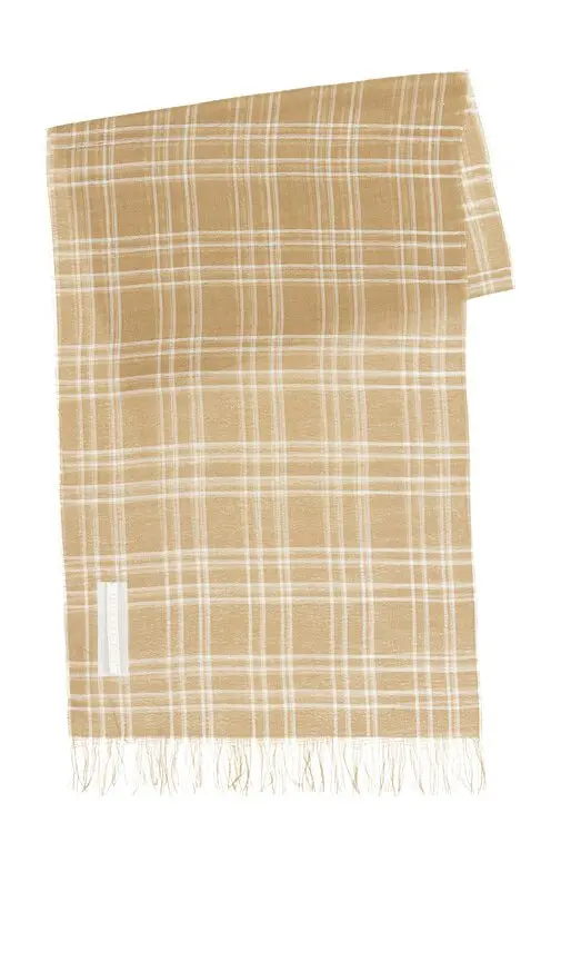 Our Legacy Cottage Scarf - Walnut Grid Sparse Tencel
