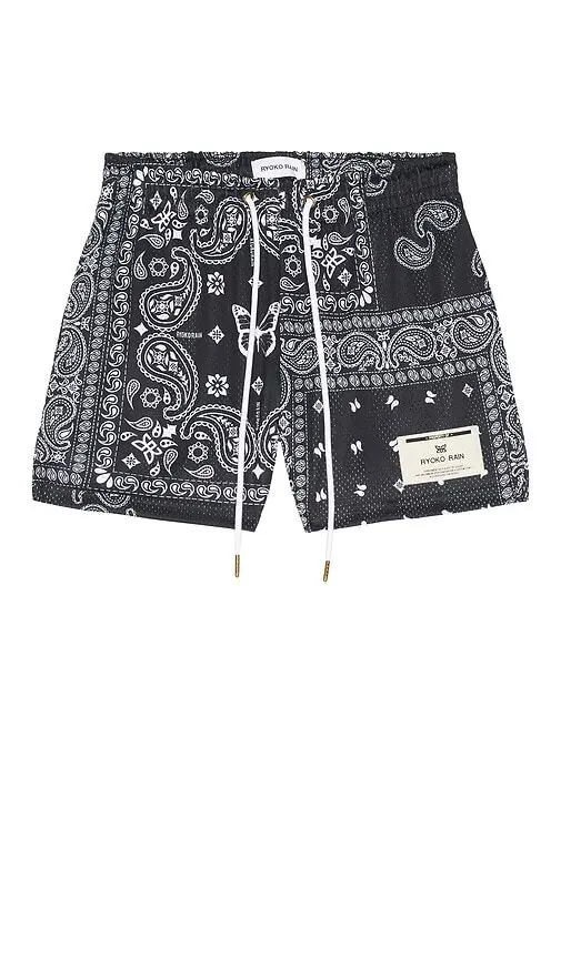 RYOKO RAIN Original Paisley Mesh Shorts