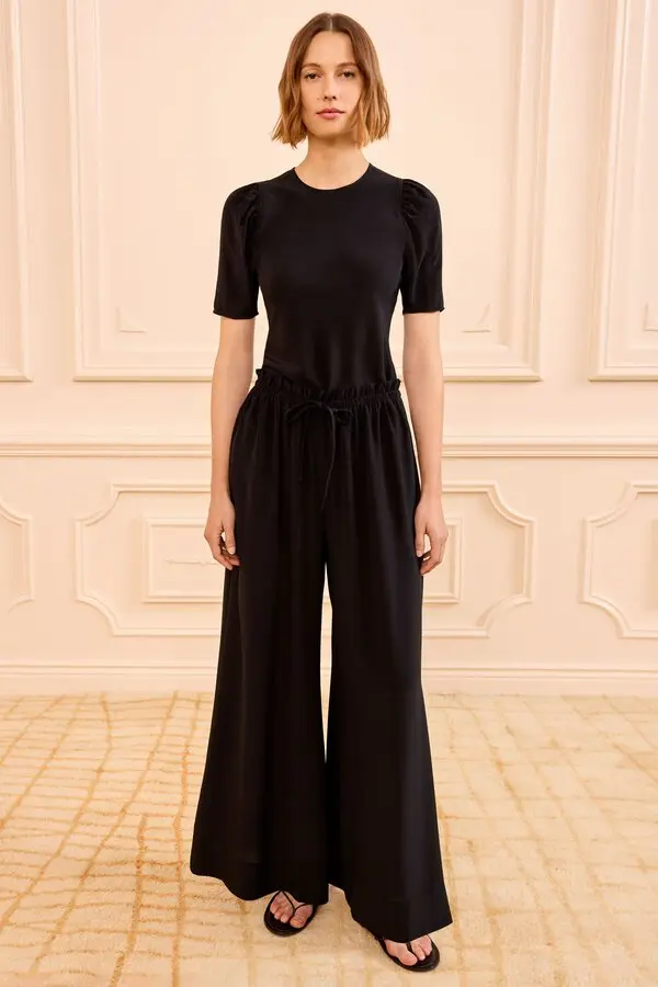 Ulla Johnson Corine Silk Top - Noir