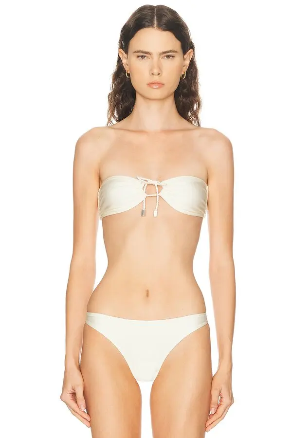 Solid & Striped The Tati Tie Bikini Top - Brule