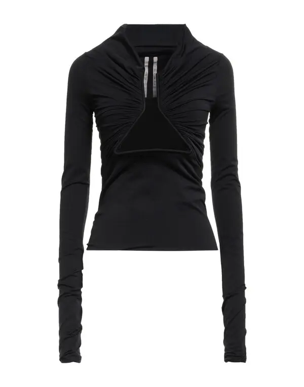 Rick Owens Top In Synthetic Jersey - Black