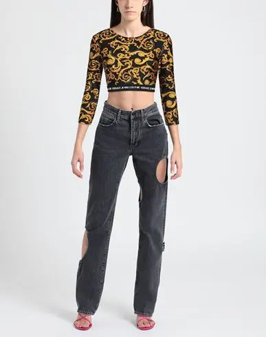 Versace Cropped Top - Black