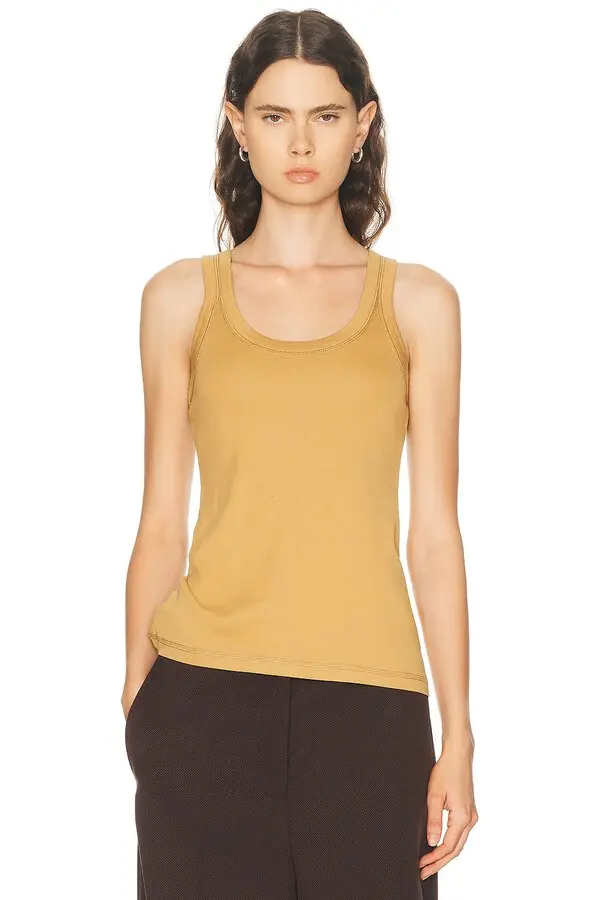 LEMAIRE Rib Tank Top - Ochre