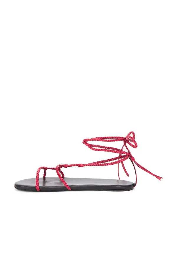 JUDE Atlas Sandal - Red Woven Leather