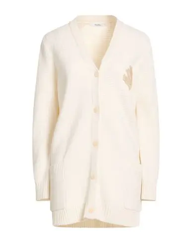 Max Mara Cardigan Cream Size Wool, Cashmere - White