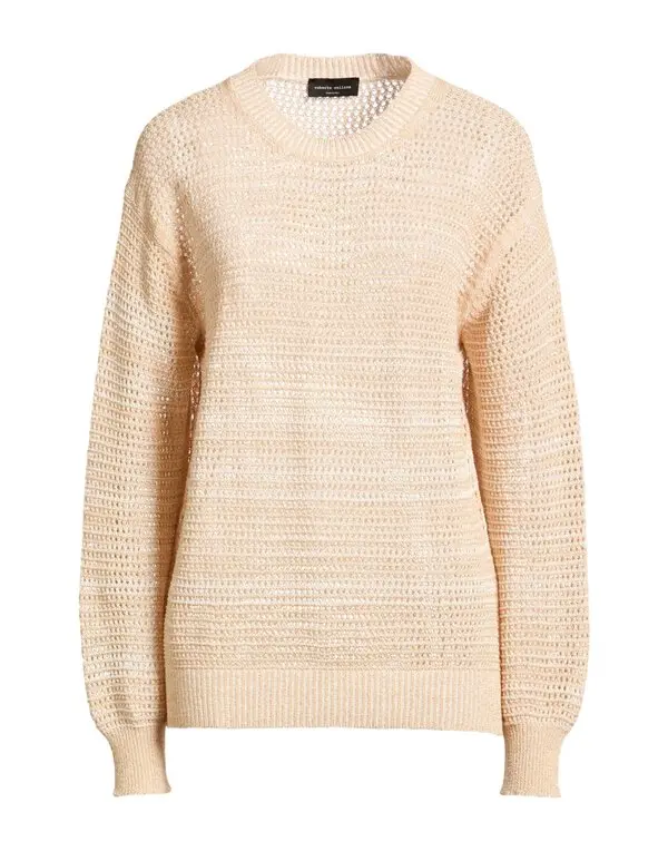 ROBERTO COLLINA Crewneck Open-knit Sweater