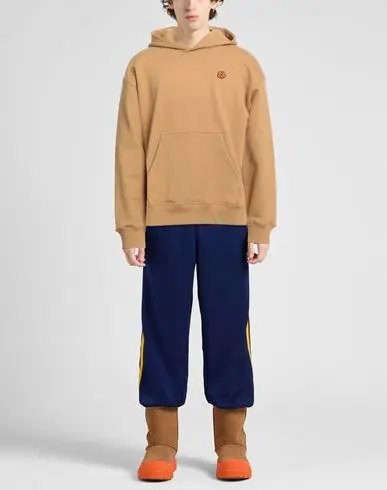 Kenzo Sweatshirt With Floral Appliqués And Brand Logo - Camel