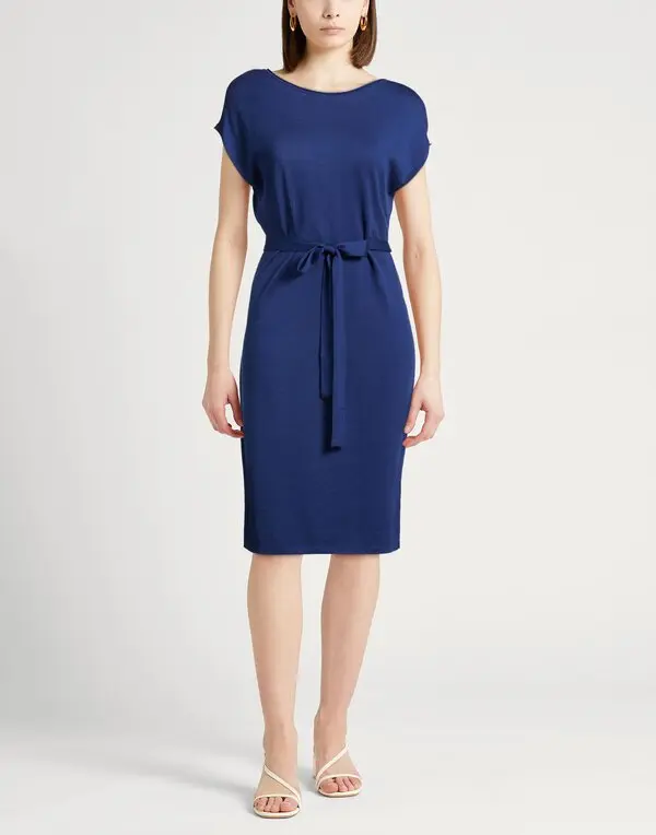 Malo Midi Dress In Cotton And Silk