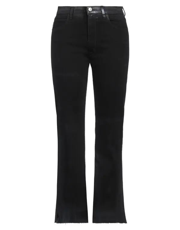 + PEOPLE People Jeans Boot-cut Metallic Coated Stretch Denim High Waisted