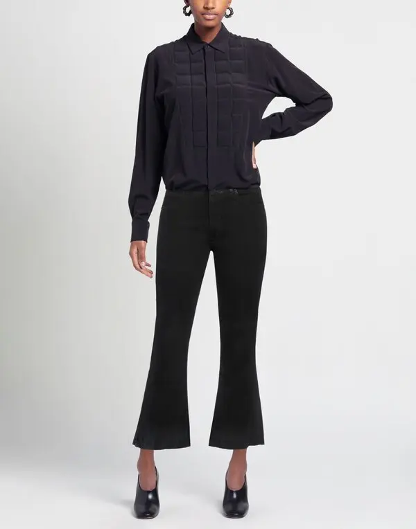 + PEOPLE People Jeans Boot-cut Metallic Coated Stretch Denim High Waisted