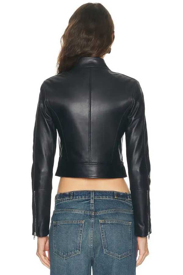 GRLFRND Danica Leather Racer Jacket