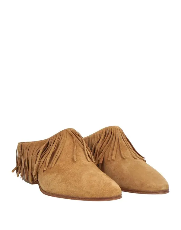 Casadei Suede Mules With Fringe