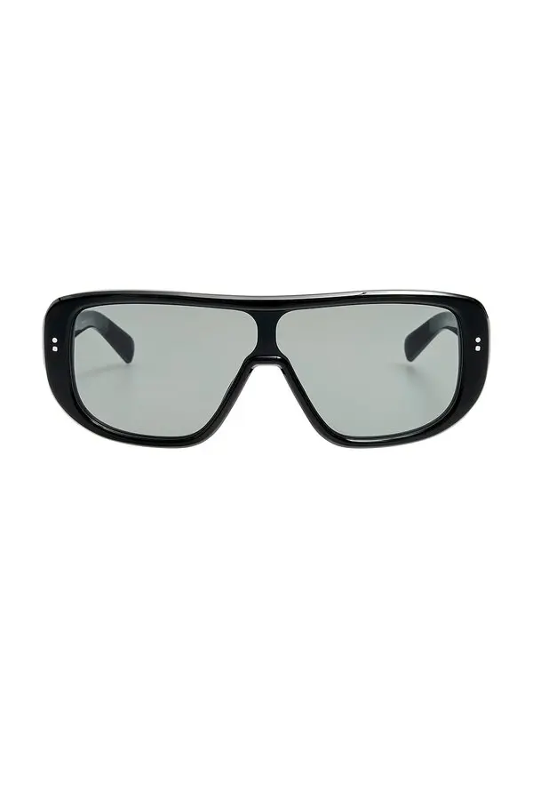 Jacquemus Shield Sunglasses - Black  Silver  & Grey
