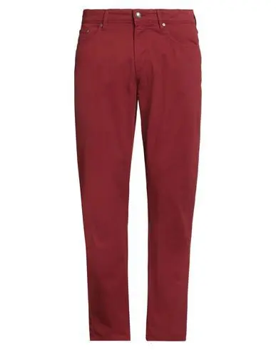 HACKETT Light Cotton Elastane Twill Pants - Red