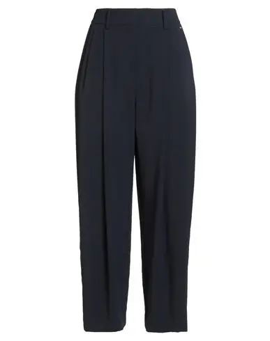 Armani Exchange Wide-leg Polyester Crepe Pants - Blue