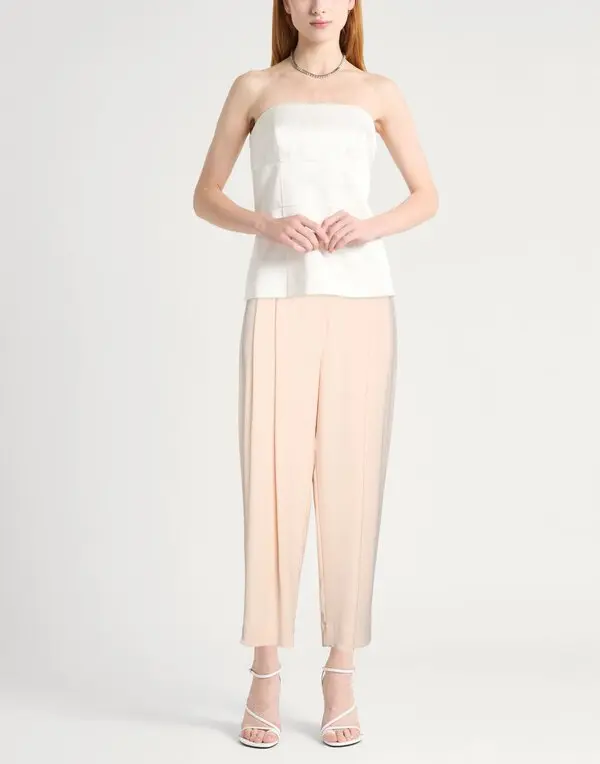 Armani Exchange Wide-leg High-waisted Pants - Pink