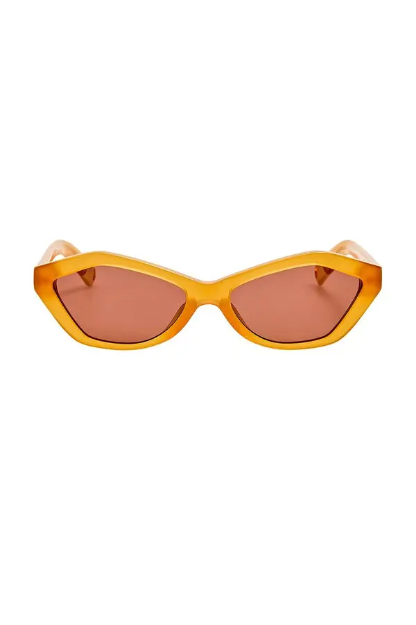 Jacquemus Bambino Sunglasses - Caramel  Yellow Gold  & Brown