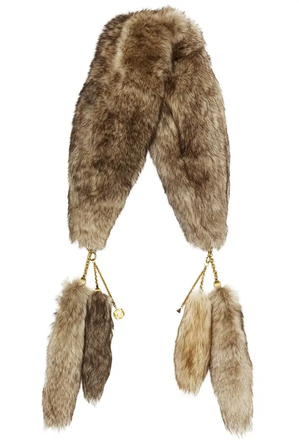 Chloé Shearling Fur Collar - Silver