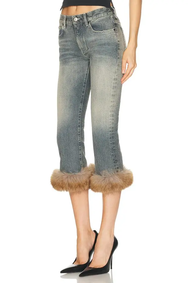 Balenciaga Flared Capri - Light Blue