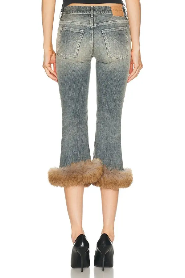 Balenciaga Flared Capri - Light Blue