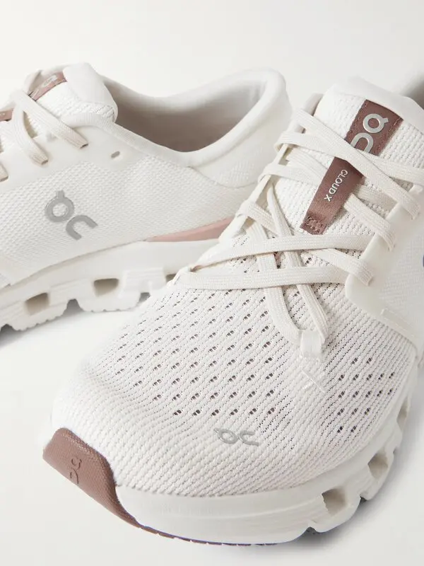 On Cloud X 4 Recycled-mesh Sneakers - Neutrals