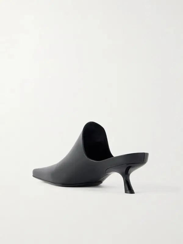 Loewe Emily Leather Mules - Black