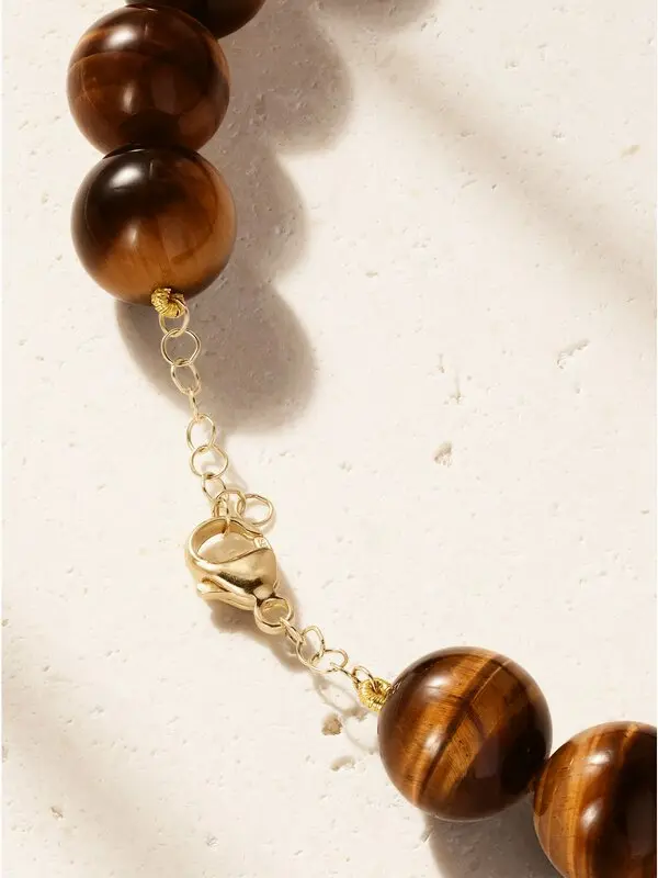 Jia Jia Oracle Tiger's Eye And Crystal Necklace