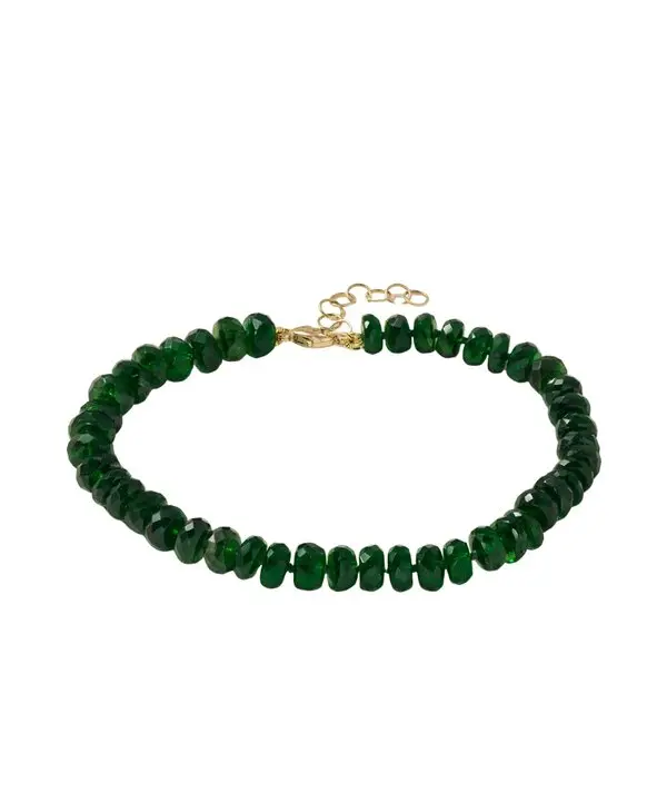 Jia Jia Oracle 14-karat Gold & Chrome Diopside Bracelet - Green